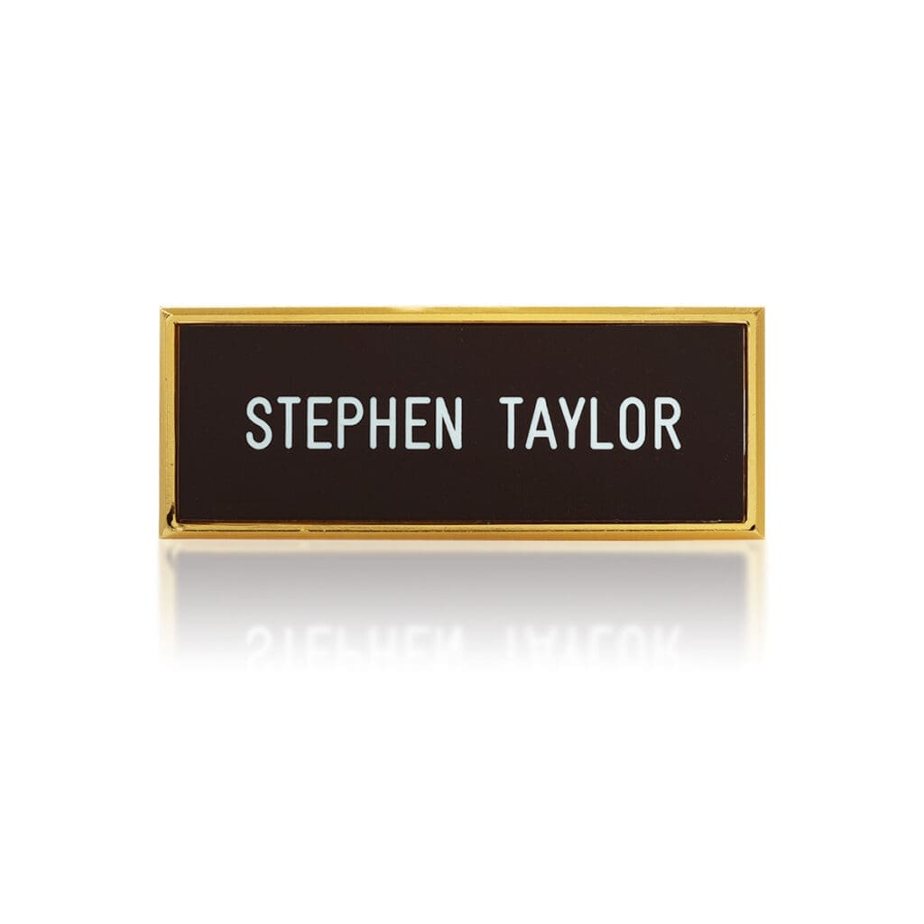 Aluminum Frame Name Badges - Reeves Name Badges