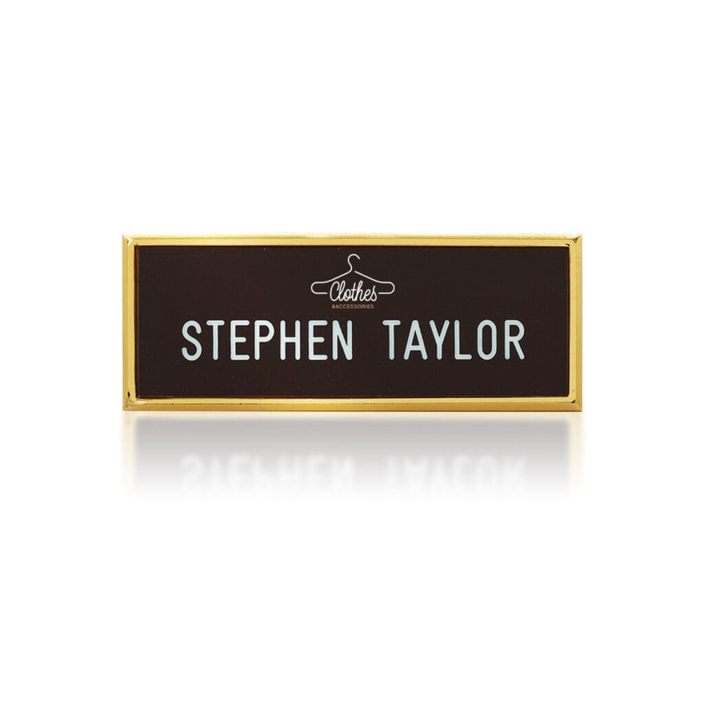 Aluminum Frame Name Badges - Reeves Name Badges