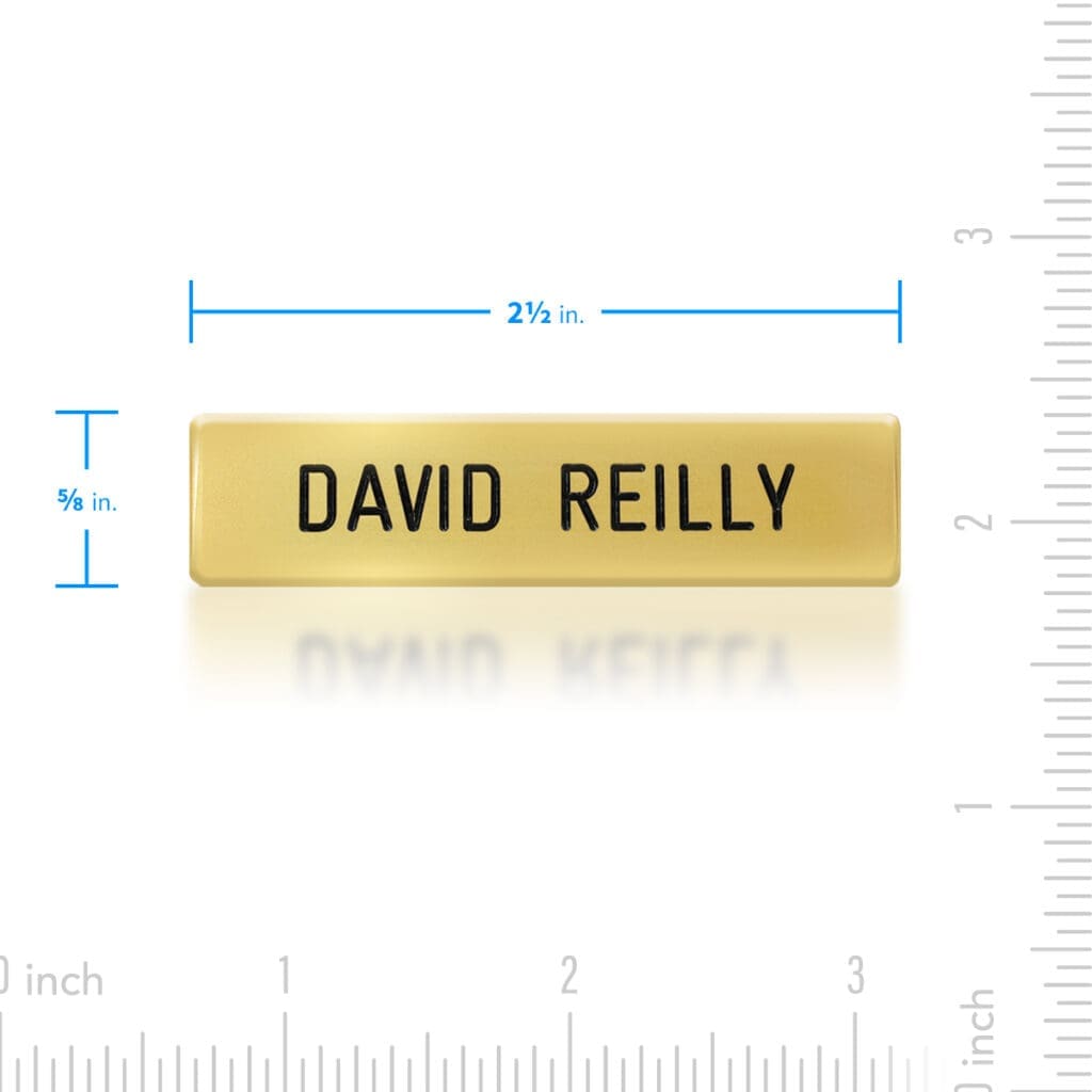 O8 Metal 5 8 X 2 1 2 Engraved Reeves Name Badges