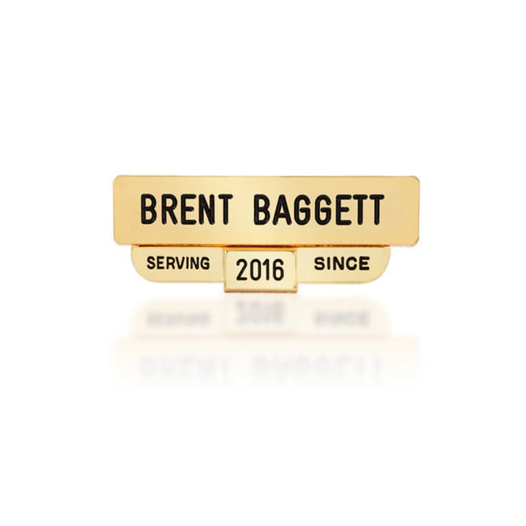 #YS "Serving Since" attachment (Engraved) - Reeves Name Badges